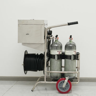 Mobile SCBA Cart with 90m Hose for Hazardous Environments